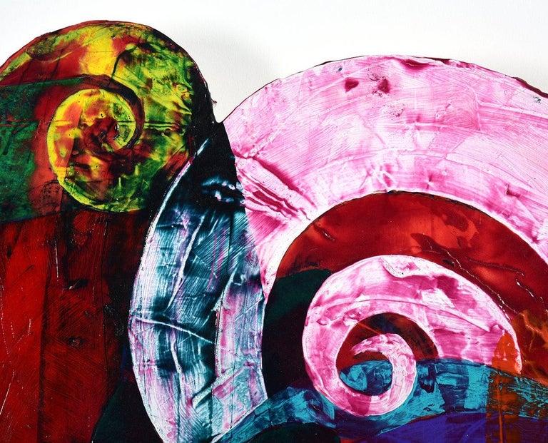 Al Loving - "Swirls and More" Multi-Layers of Colors, Collage, African ...