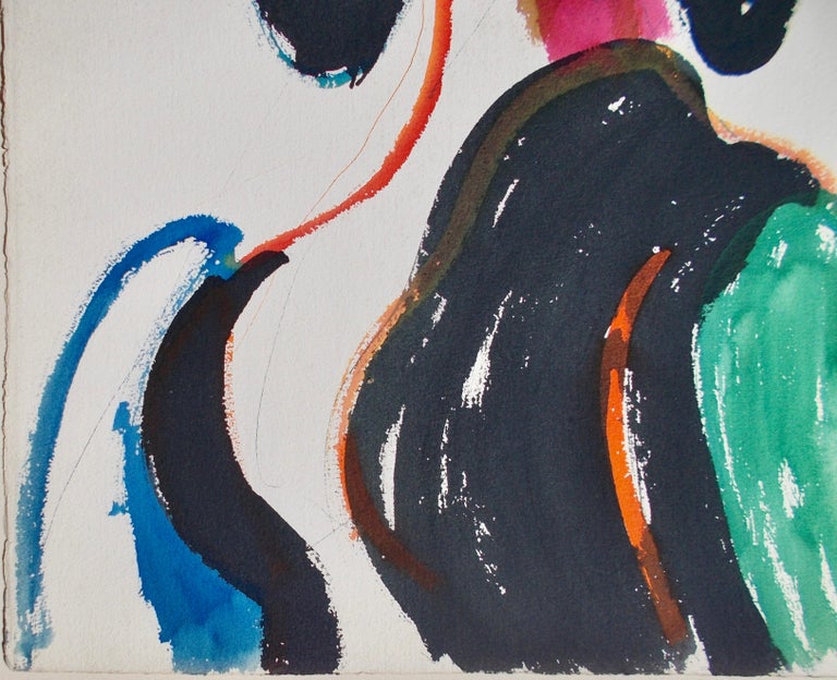 Al Ross (1911-2011) Colored Ink Portrait of a Woman For Sale at 1stDibs ...