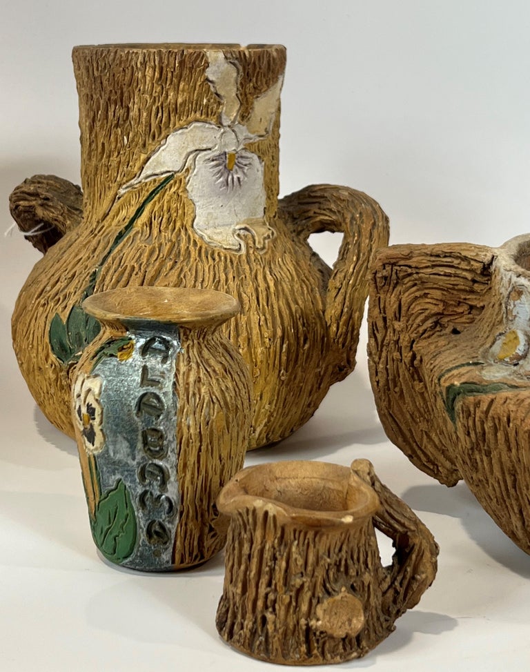 Alabama Folk Art Pottery grouping Montgomery area pre-WW2 anonymous ...