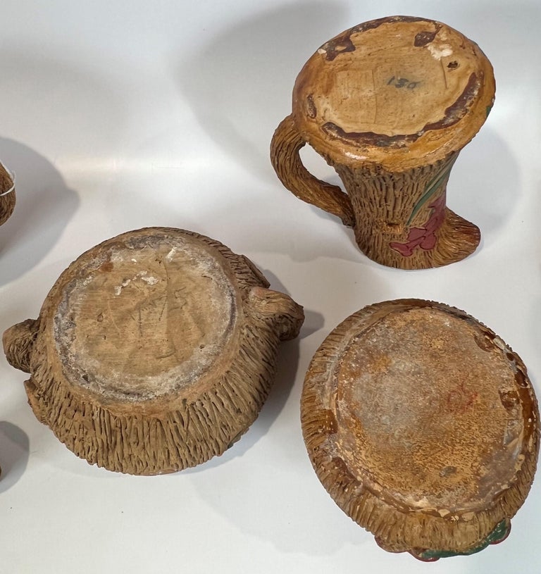 Alabama Folk Art Pottery grouping Montgomery area pre-WW2 anonymous ...