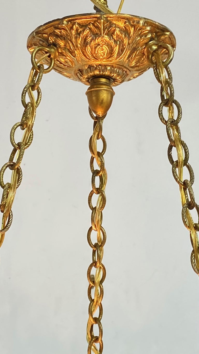 Alabaster and Brass Light Fixture, Early 20th Century Circa 1910 For ...