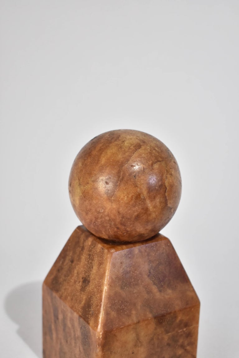 Alabaster Bookend Set For Sale at 1stDibs