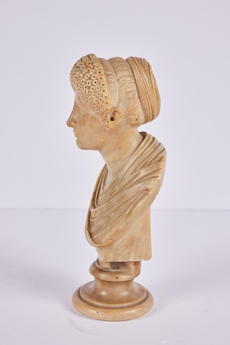 Alabaster Bust of a Roman Empress For Sale at 1stDibs
