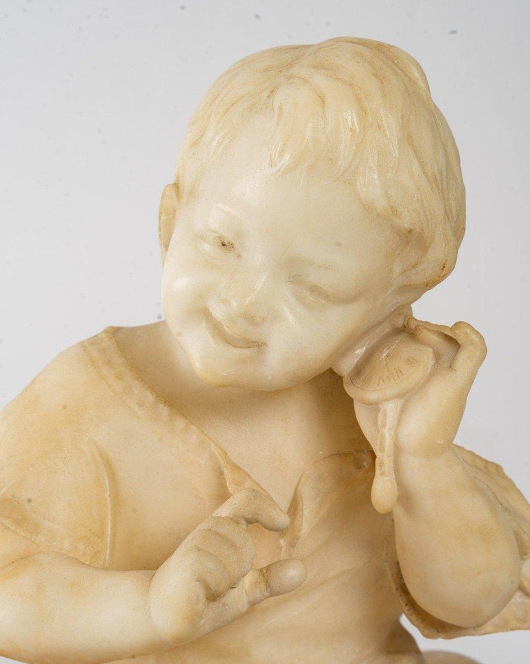 Alabaster Figurine of a Small Child For Sale at 1stDibs