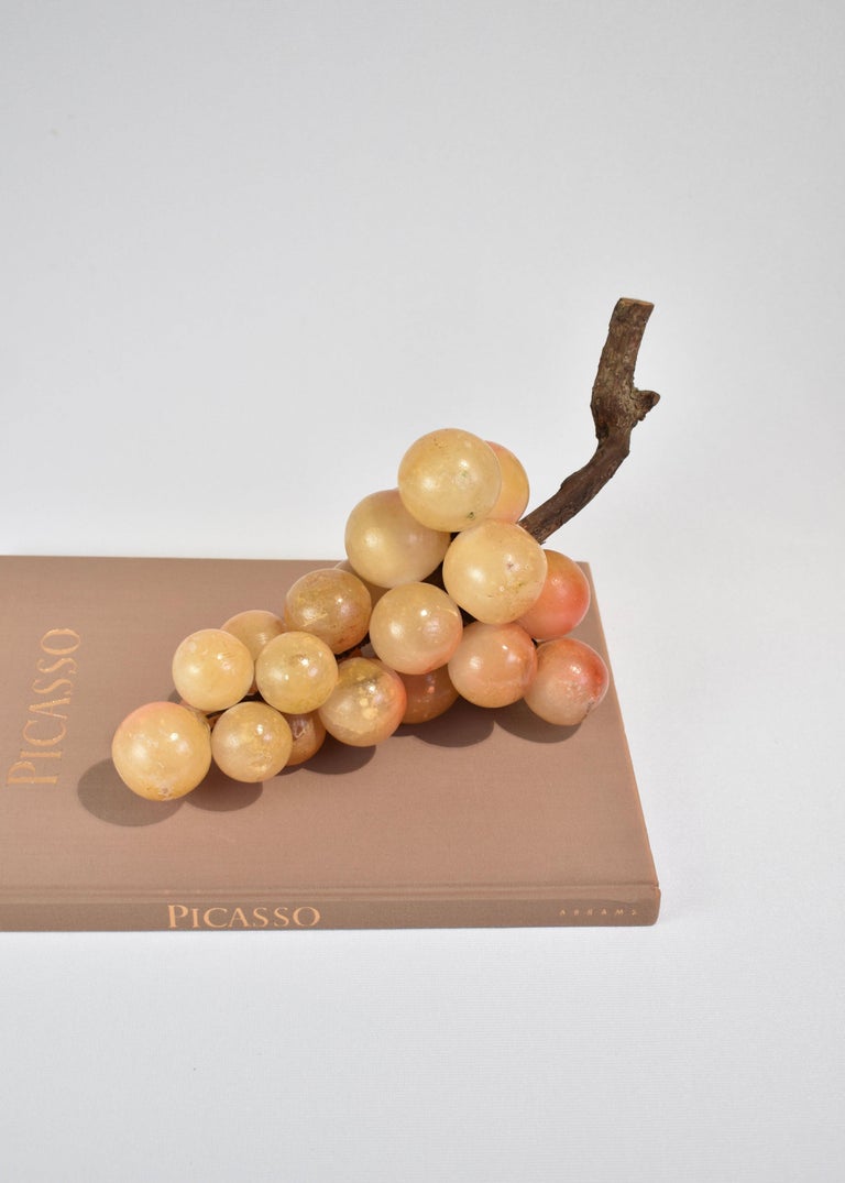Alabaster Grape Sculpture at 1stDibs | grape statue