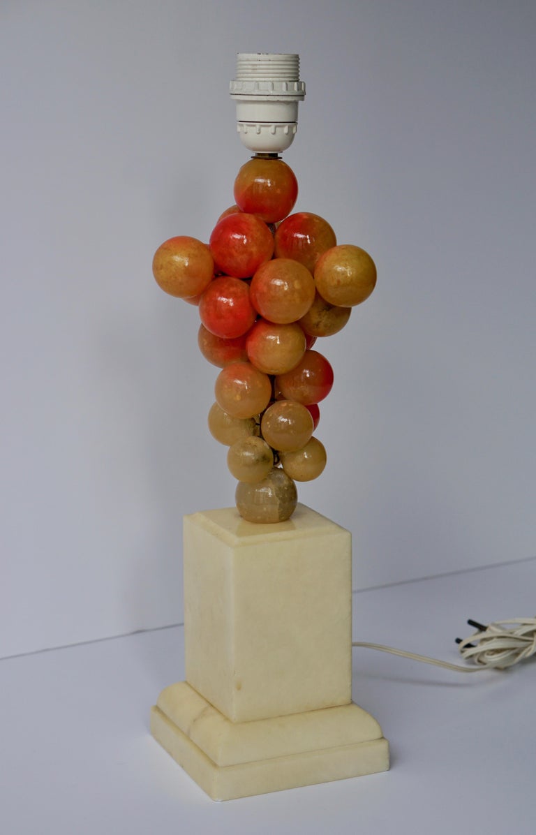Alabaster Grape Table Lamp For Sale at 1stDibs