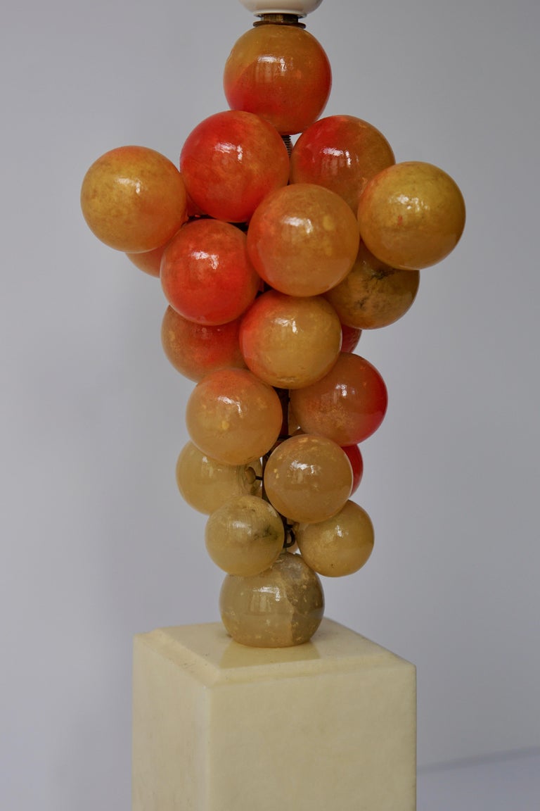 Alabaster Grape Table Lamp For Sale at 1stDibs