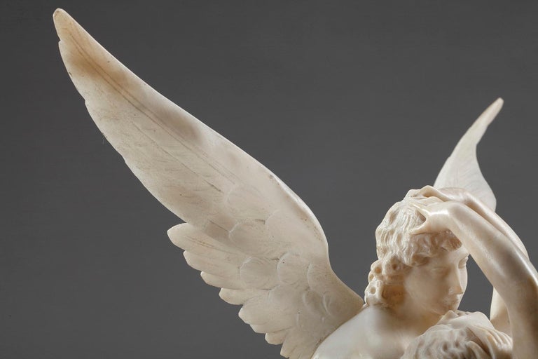 Alabaster Group Psyche Revived by Cupid's Kiss after Antonio Canova at ...