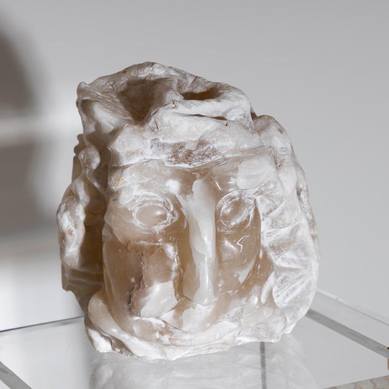 Alabaster Head, 20th Century For Sale at 1stDibs
