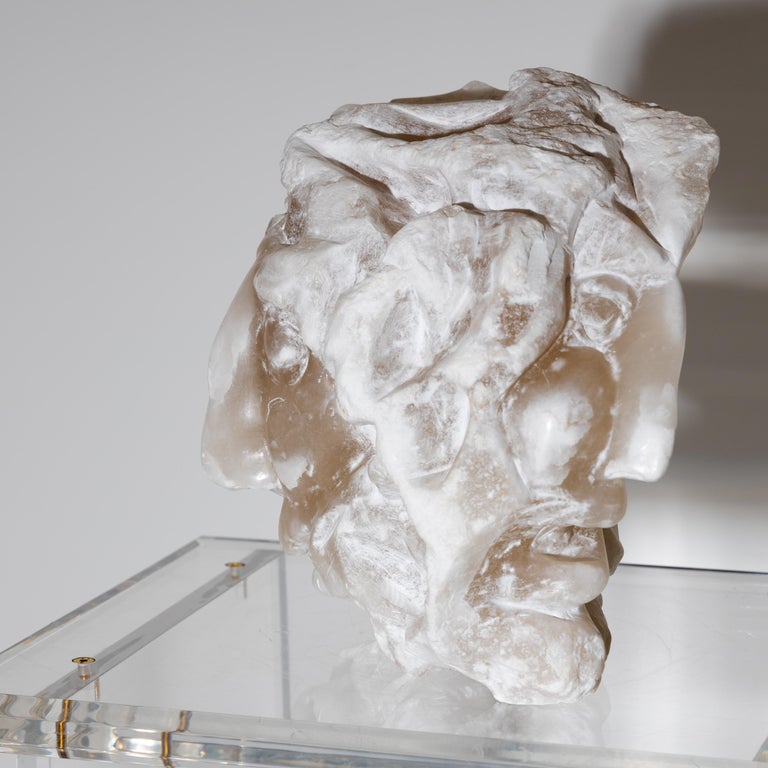 Alabaster Head, 20th Century For Sale at 1stDibs