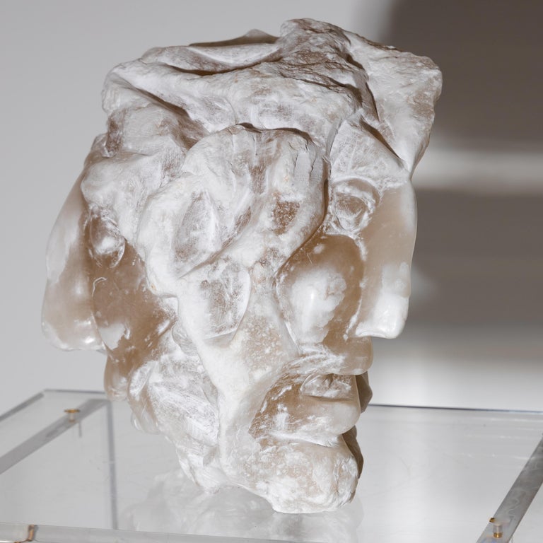 Alabaster Head, 20th Century For Sale at 1stDibs