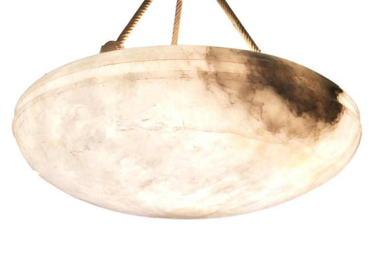 Alabaster Light Fixture at 1stDibs