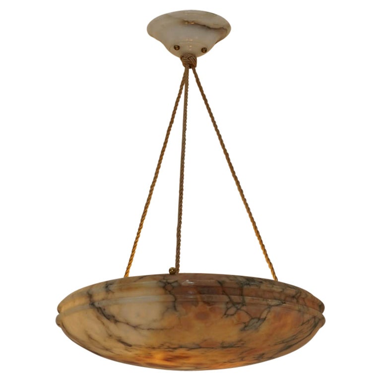 Alabaster Light Fixture at 1stDibs
