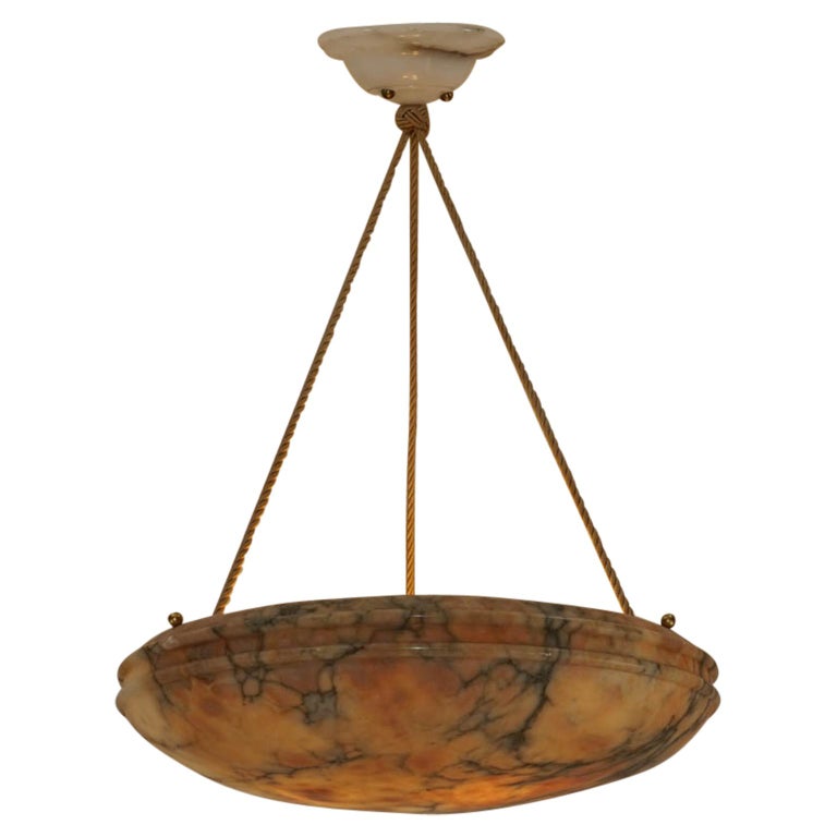 Alabaster Light Fixture at 1stDibs