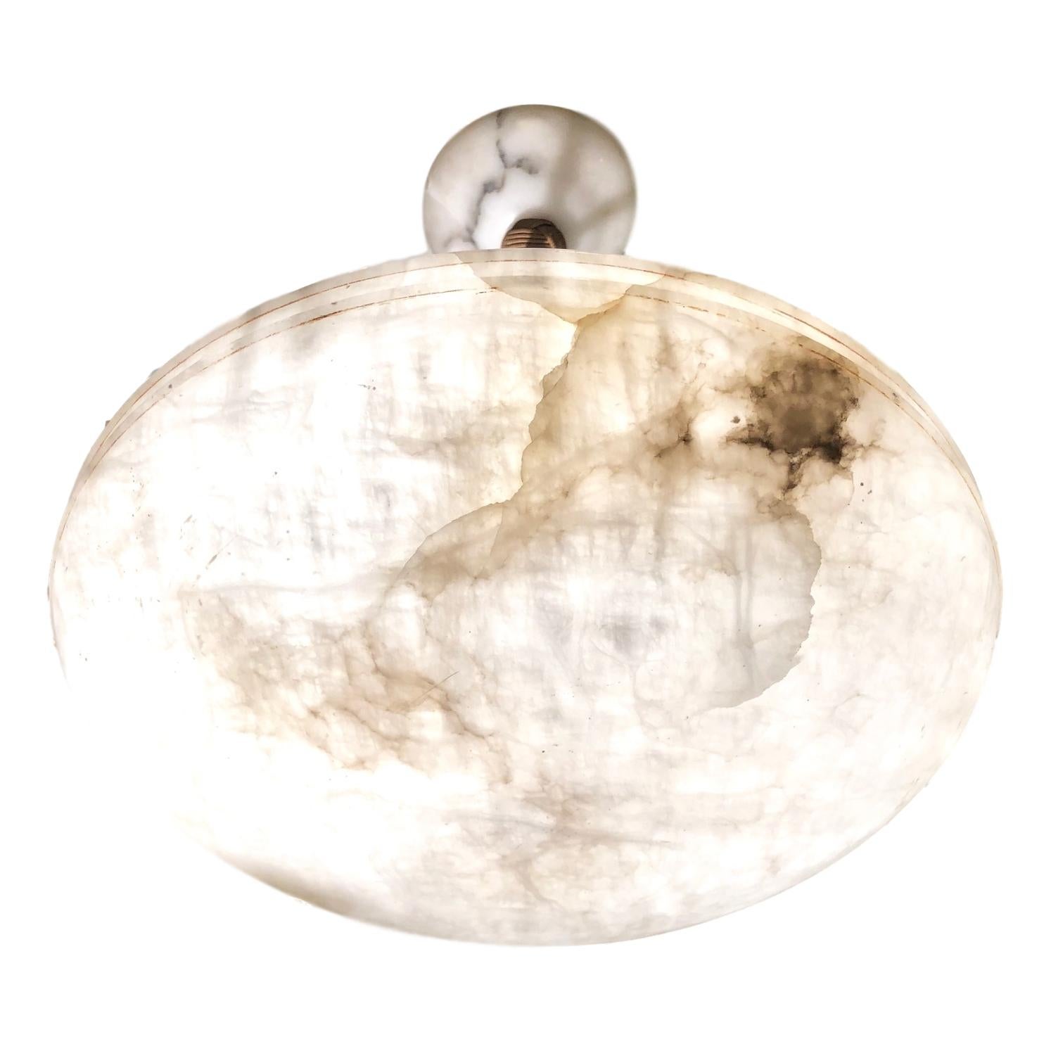Alabaster Light Fixture at 1stDibs
