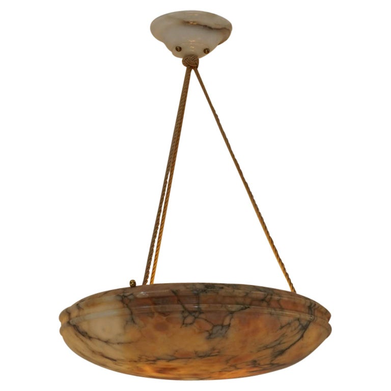 Alabaster Light Fixture at 1stDibs