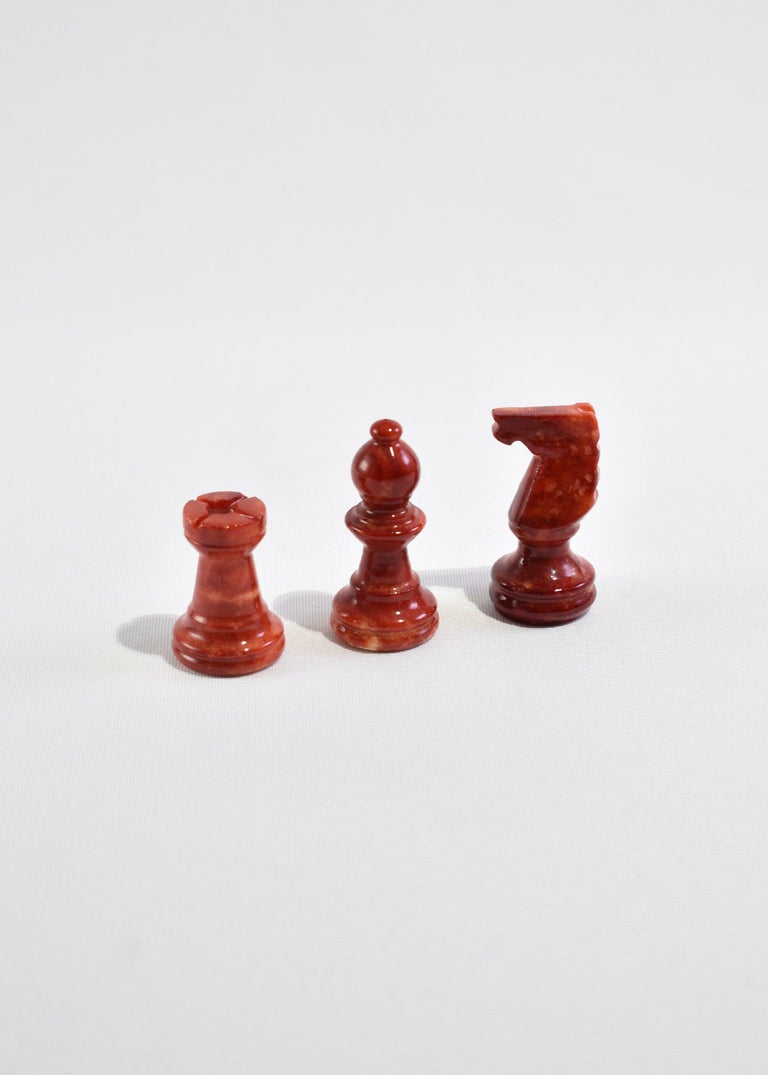 Alabaster Onyx Chess Set For Sale at 1stDibs