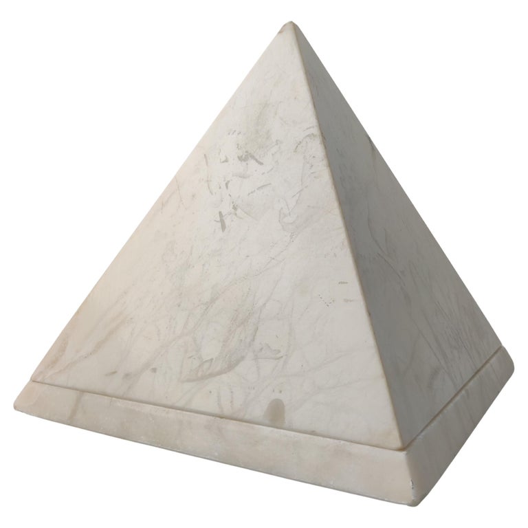 Alabaster Pyramid Lamp For Sale at 1stDibs