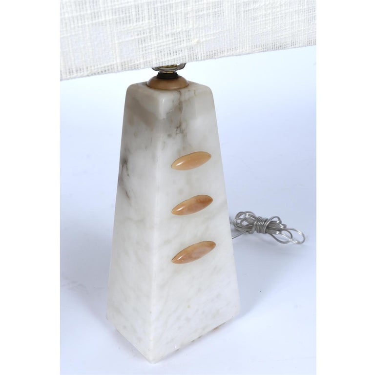 Alabaster Pyramid Table Lamps and Finials, Art Deco to Modern ...