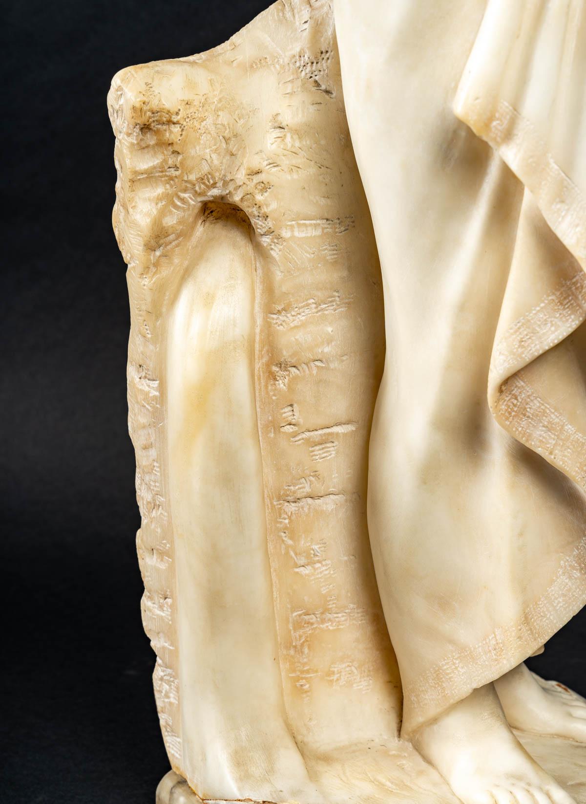 Alabaster Statue "Water Bearer" For Sale at 1stDibs | water bearer statue