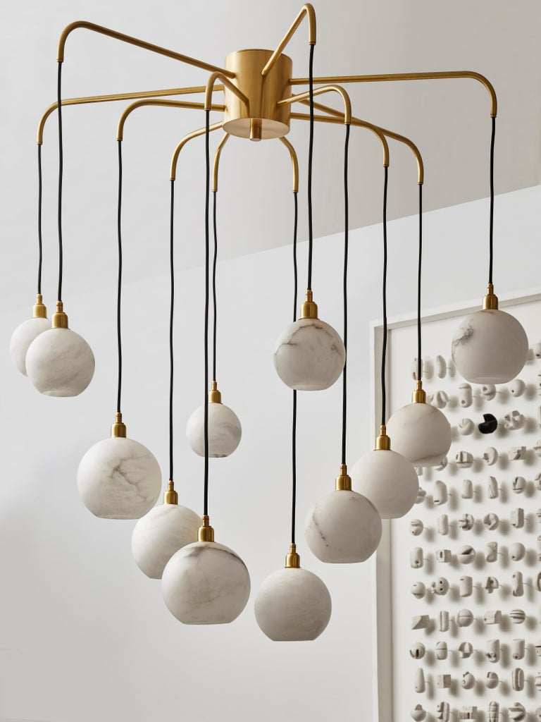 Alabaster Suspension by Studio Glustin For Sale at 1stDibs