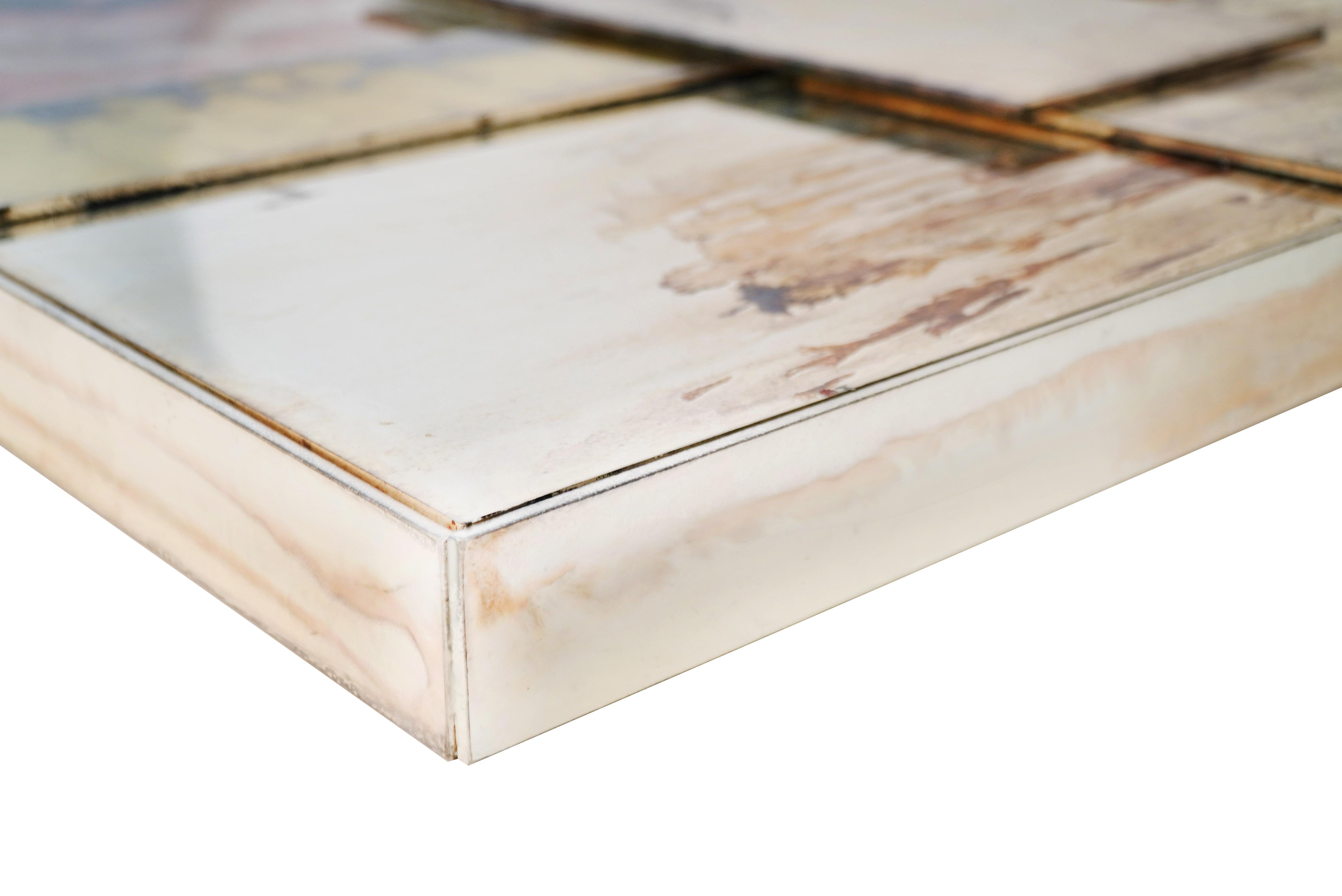 "Aladdin" Contemporary Sculpture Wall Carpet Mirror, art Silvered Glass ...