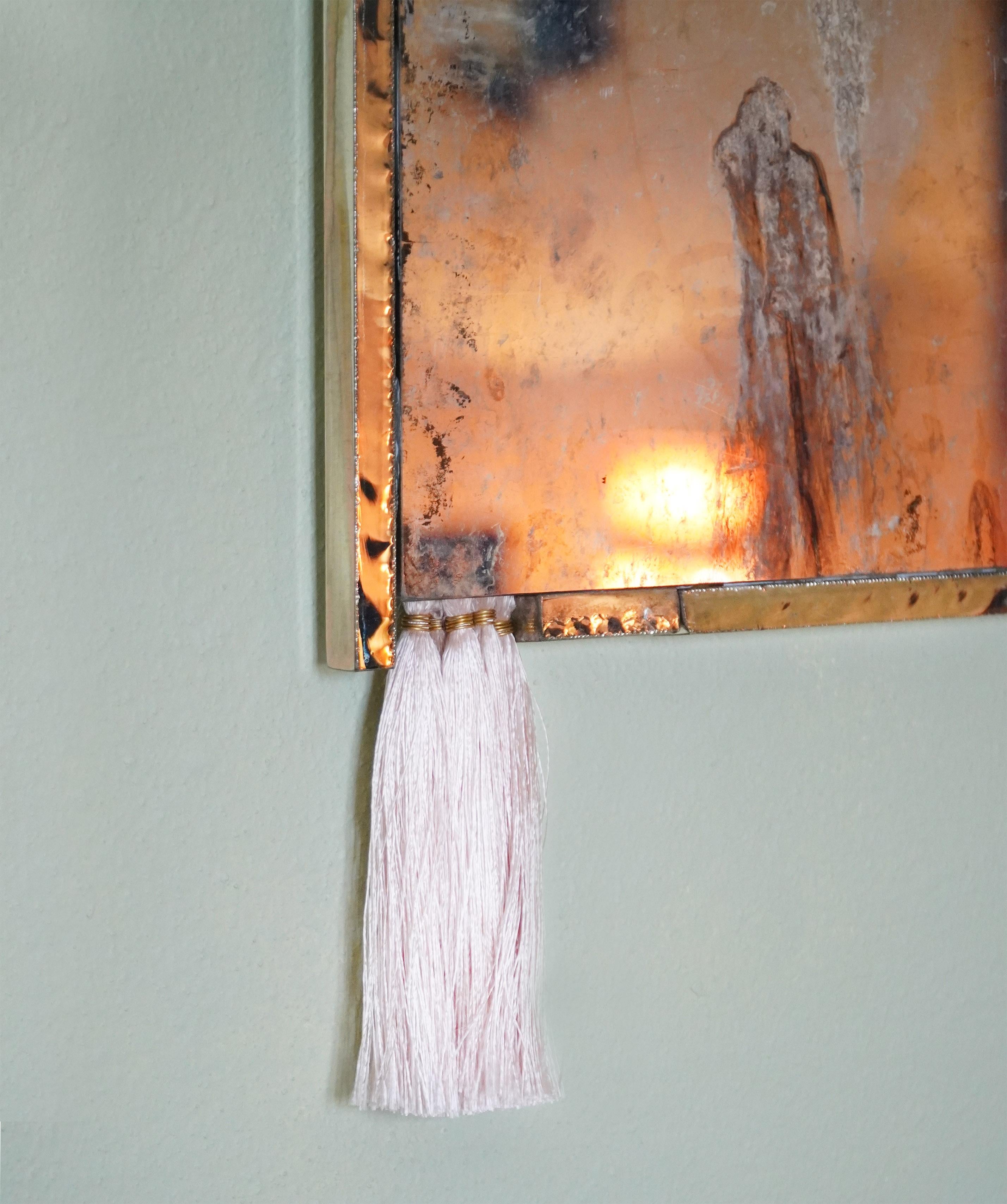 "Aladdin" Contemporary Sculpture Wall Carpet Mirror, art Silvered Glass ...