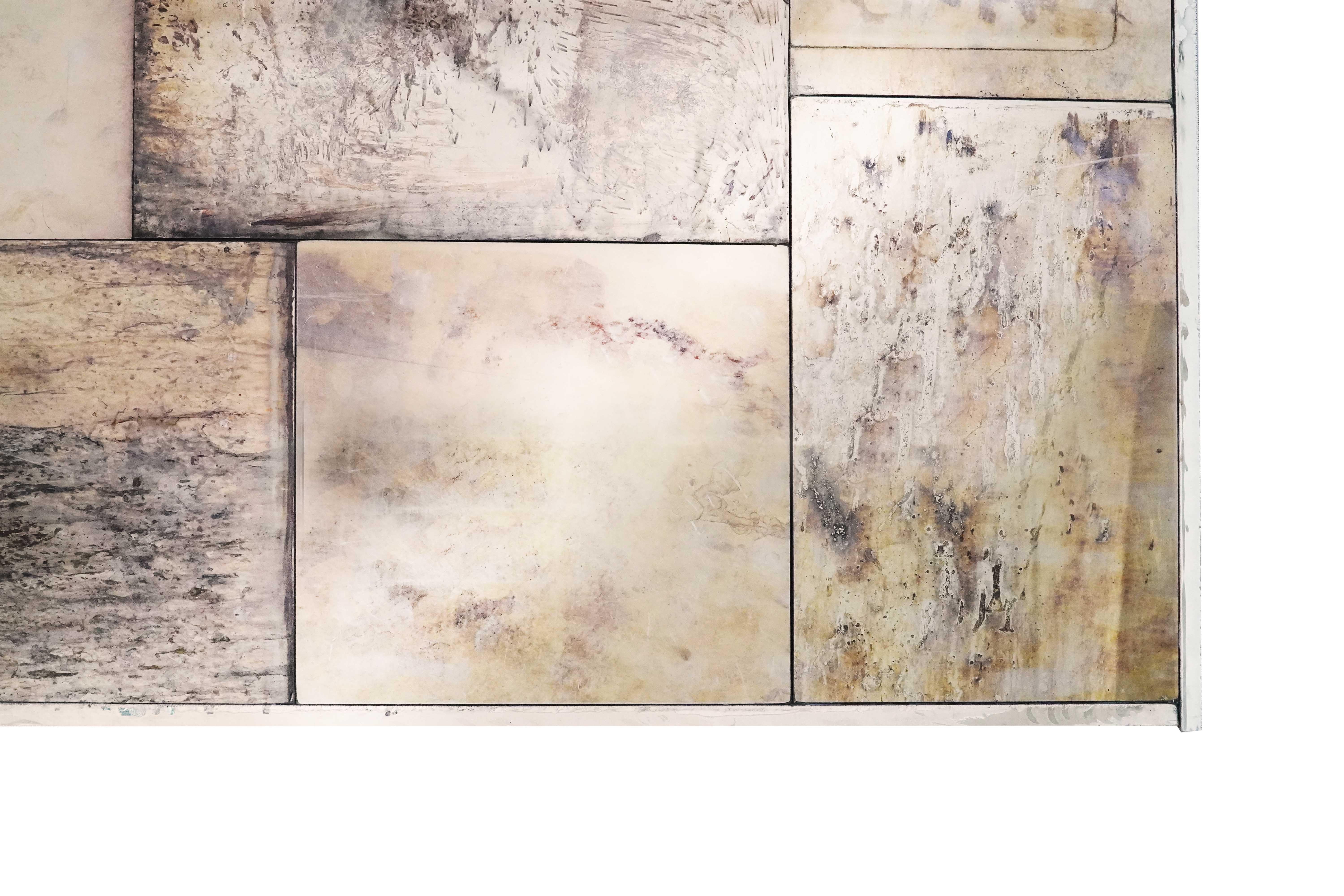 "Aladdin" Contemporary Sculpture Wall Carpet Mirror, art Silvered Glass ...