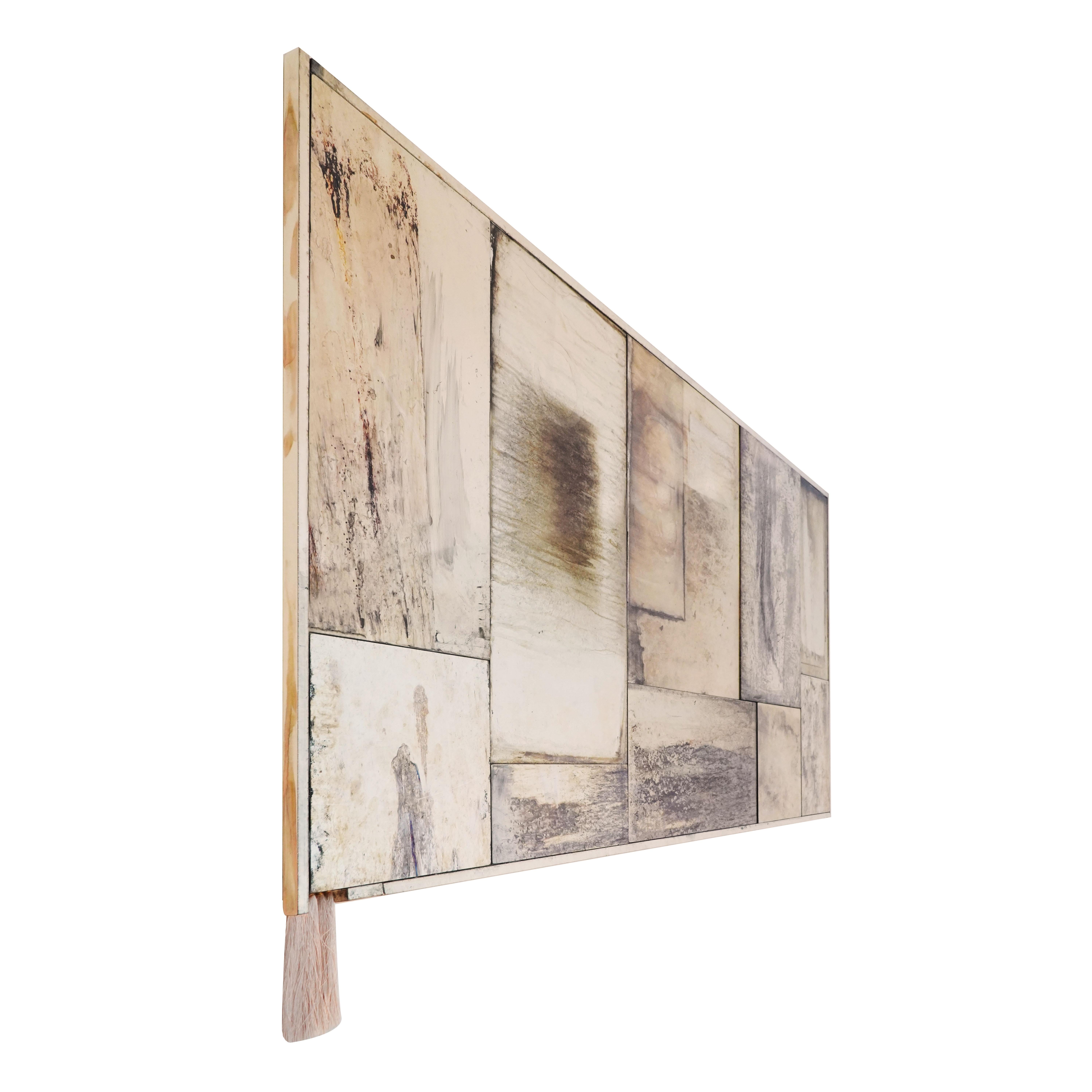 "Aladdin" Contemporary Sculpture Wall Carpet Mirror, art Silvered Glass ...