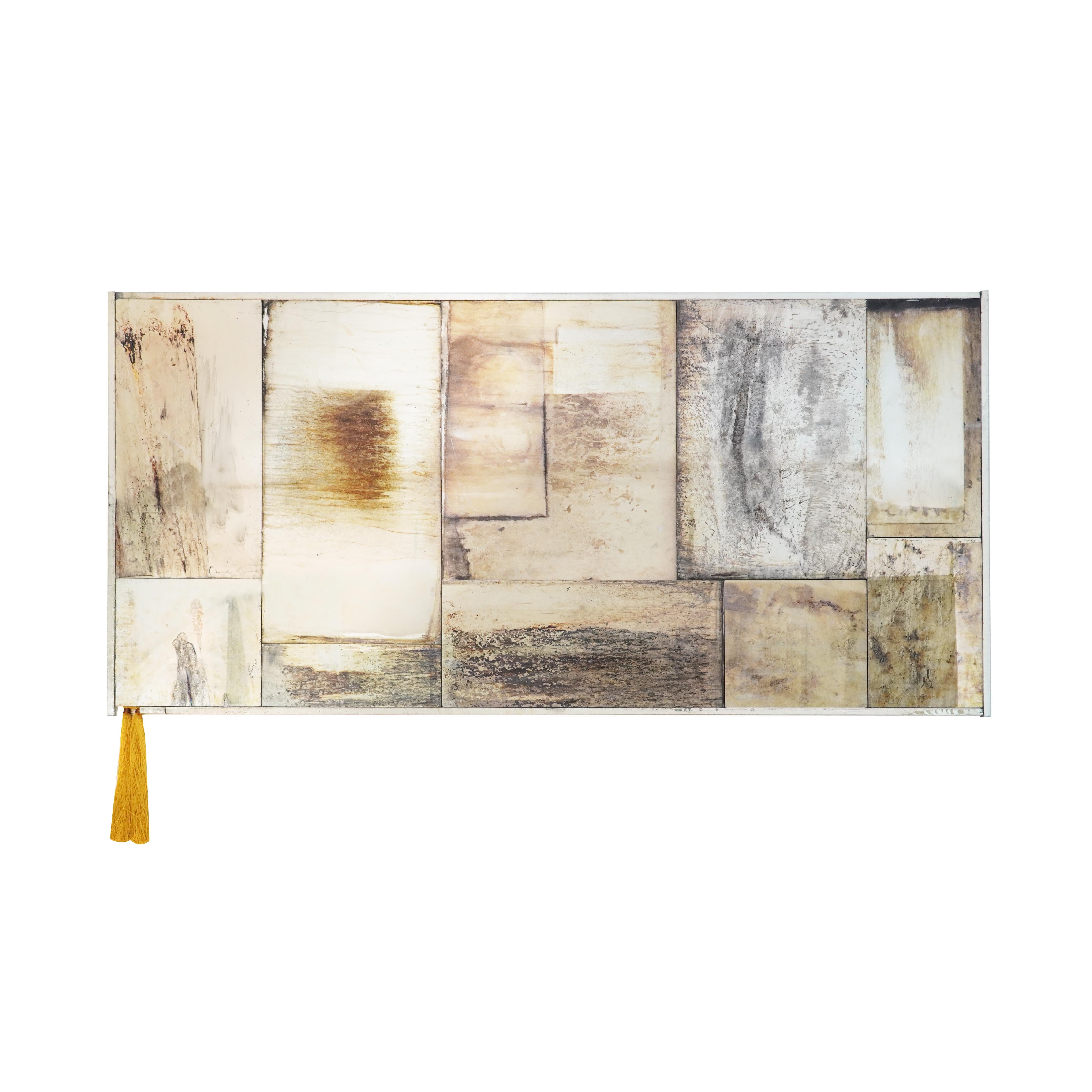 "Aladdin" Contemporary Sculpture Wall Carpet Mirror, art Silvered Glass ...