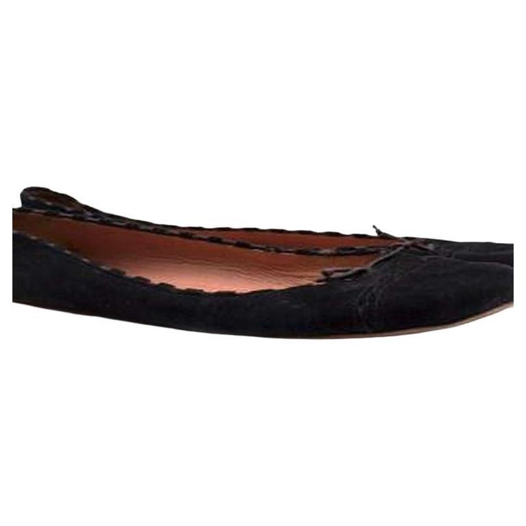 Alaia Black Suede Ballet Flats For Sale at 1stDibs