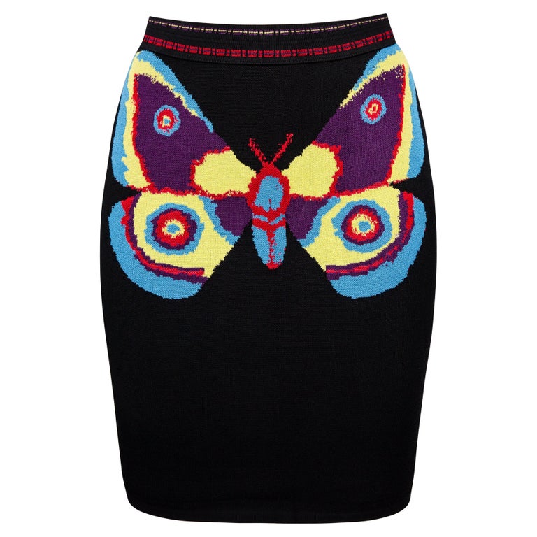 Alaïa Fall 1991 Runway Butterfly Skirt For Sale at 1stDibs