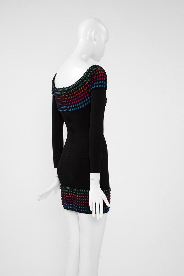 Alaia Knit Fitted Dress For Sale at 1stDibs