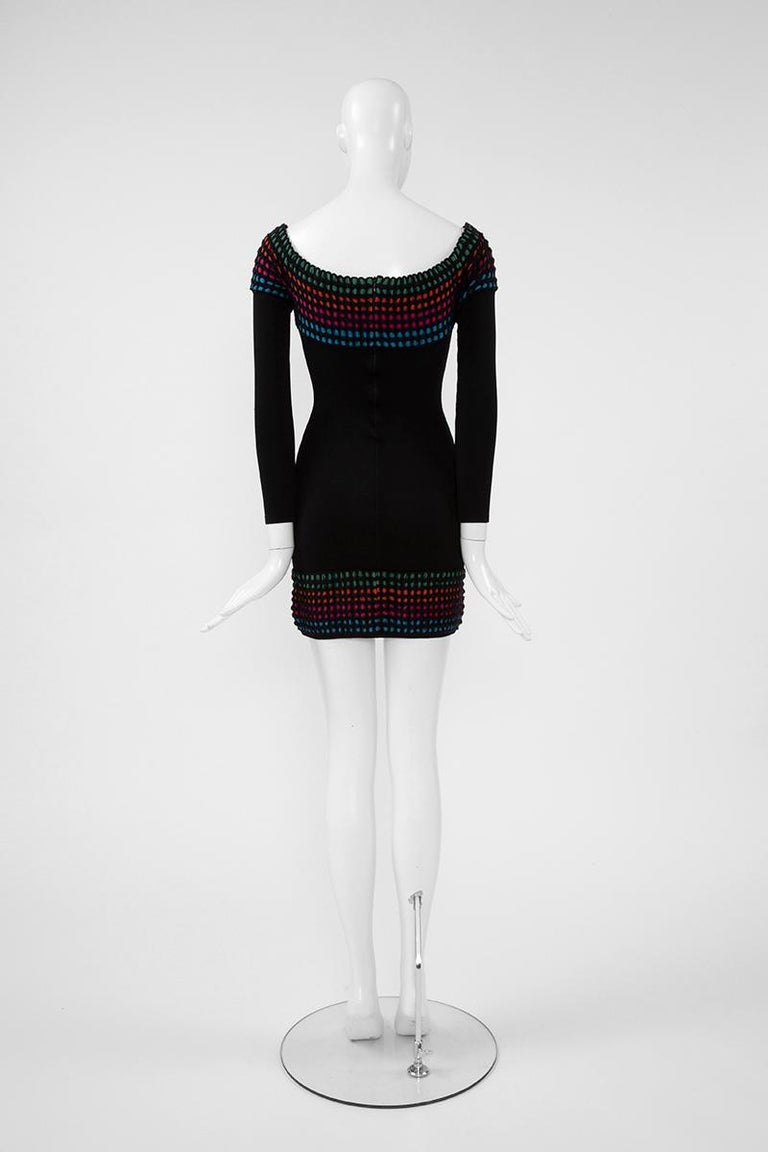Alaia Knit Fitted Dress For Sale at 1stDibs