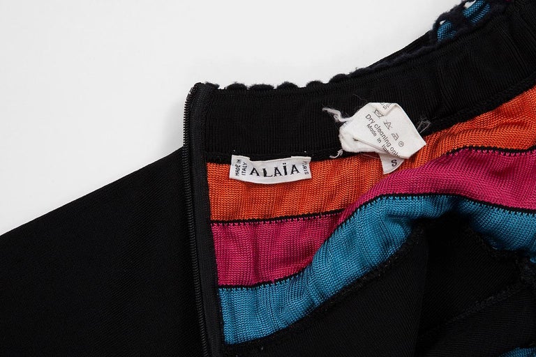 Alaia Knit Fitted Dress For Sale at 1stDibs