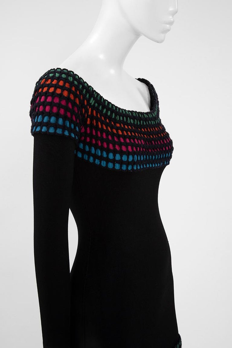 Alaia Knit Fitted Dress For Sale at 1stDibs