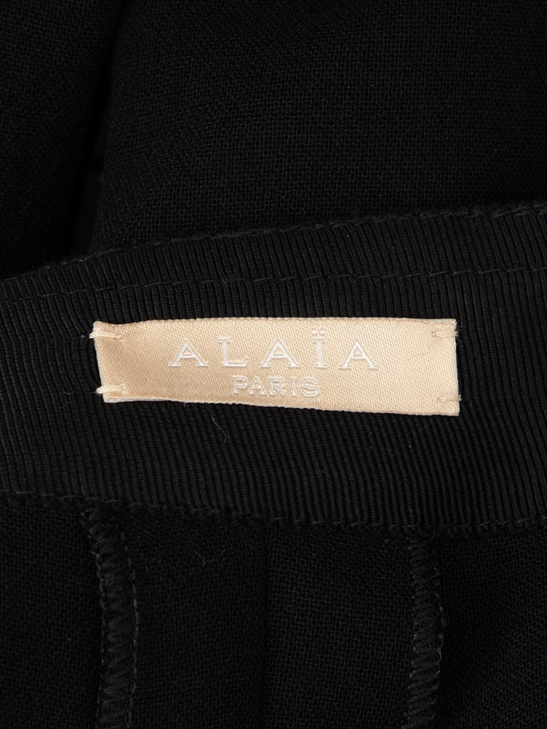 Alaïa Women's Stretch Straight Leg Trousers For Sale at 1stDibs