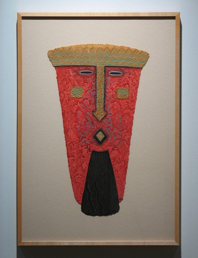 Alain Berck-Vitz - Tribal Mask Print on Handmade Paper "Patriarch" For ...