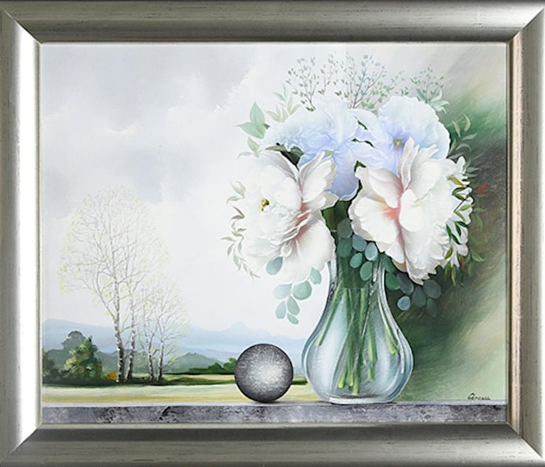 Alain Geneau - Panorama - unique oil painting - Ready to Hang For Sale ...