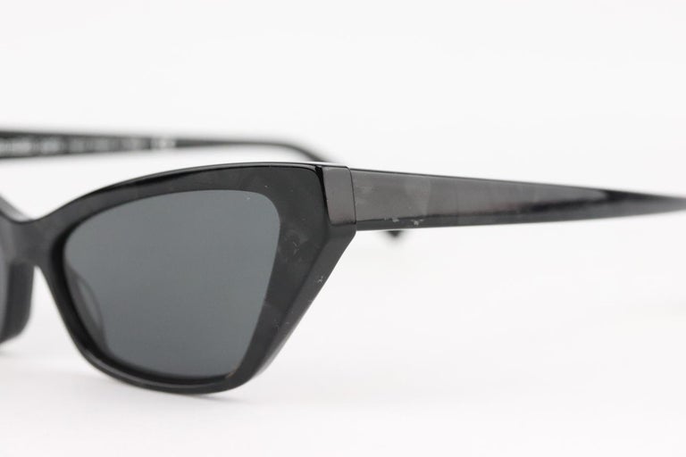Alain Mikli Black Cat Eye Acetate Sunglasses For Sale at 1stDibs
