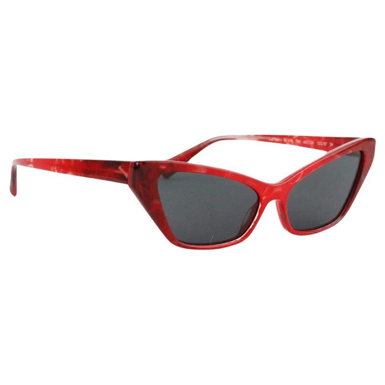 Alain Mikli Cat Eye Acetate Sunglasses For Sale at 1stDibs