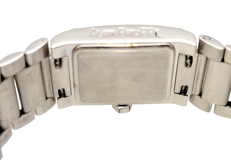 Alain Philippe Ladies 18 Karat White Gold and Pave Diamond Wristwatch F ...