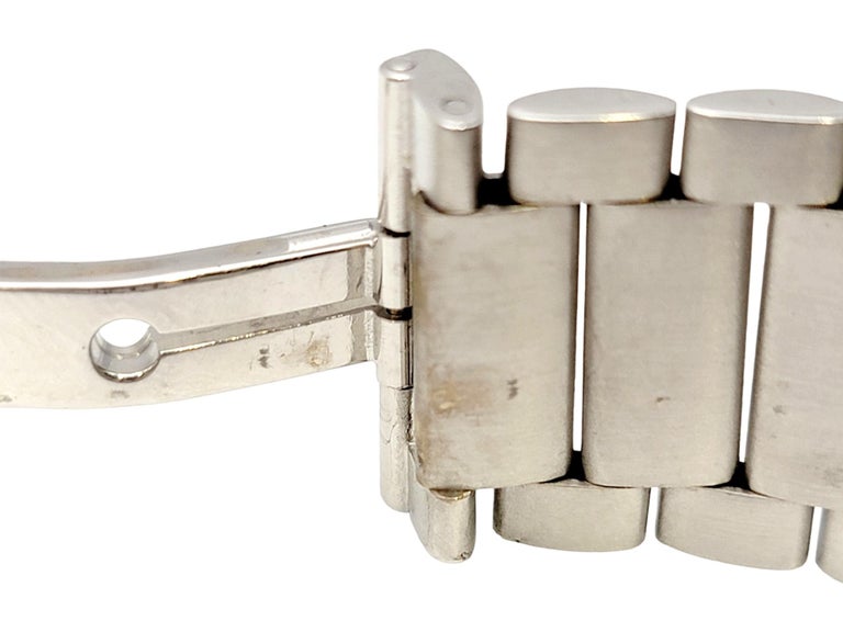Alain Philippe Ladies 18 Karat White Gold and Pave Diamond Wristwatch F ...
