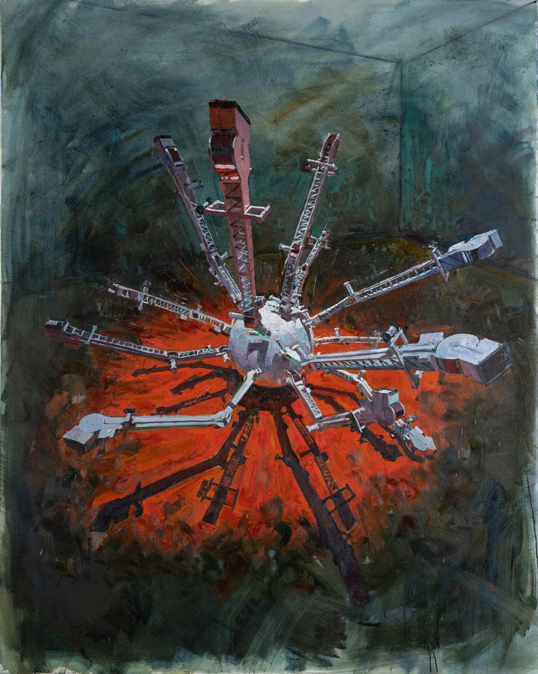 Alain Pino - 'Terminal' Oil on Canvas by Alain Pino For Sale at 1stDibs