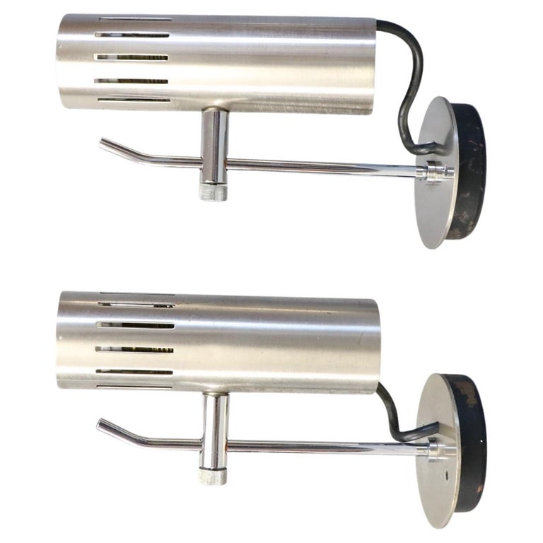 Alain Richard, Pair of Mid-Century A5 Sconces circa 1960, Era Biny ...
