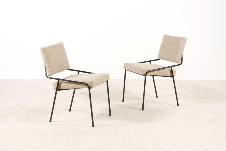 Alain Richard, Rare Set of 4 Chairs for Meubles TV, 1953 at 1stDibs