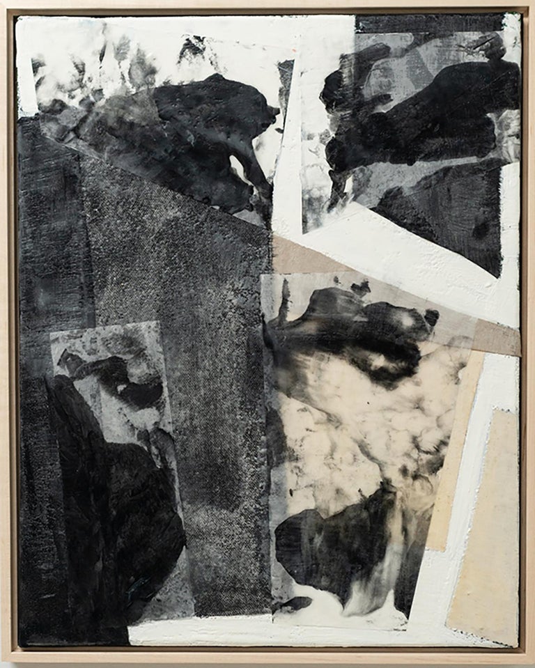Alaina Enslen - Shattered Skies III (Abstract Encaustic Painting with ...