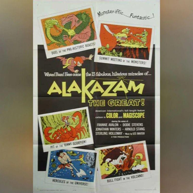 Alakazam, Unframed Poster, 1961 For Sale at 1stDibs