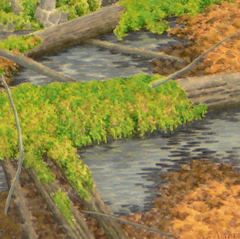Alan Bray - Alan Bray, Abandoned Spring, Casein on panel landscape ...