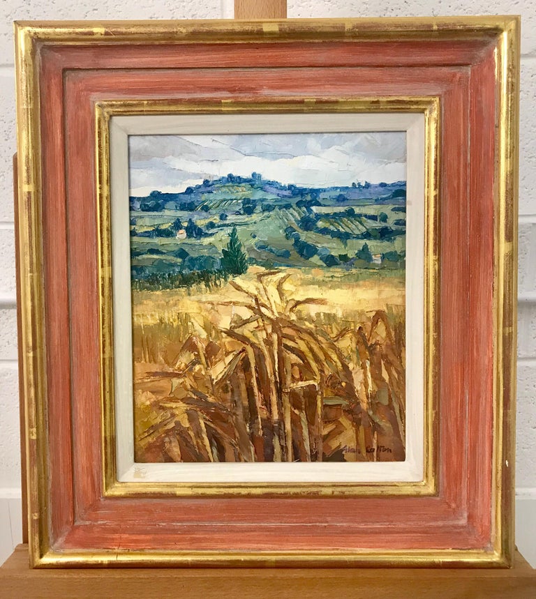 Alan Cotton - Casole D''Elsa Harvest Tuscany Impasto Oil Painting of ...
